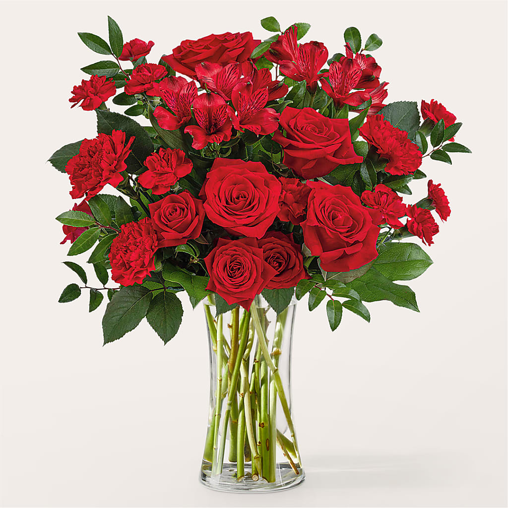 Brilliant Ruby Bouquet–Seminole Florist